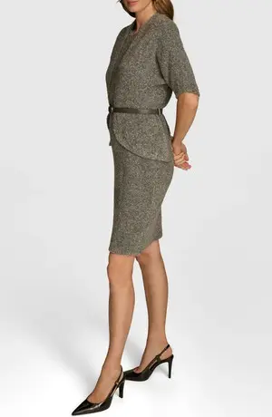 Donna Karan New York Bouclé Cardigan & Sheath Dress Set