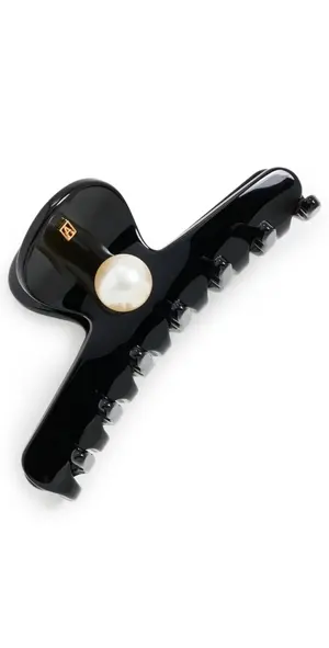 Alexandre De Paris Swarovski Pearl Clip - Black