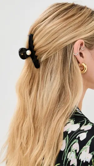 Alexandre De Paris Swarovski Pearl Clip