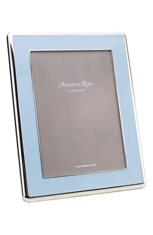 ADDISON ROSS LONDON Powder Enamel & Silvertone Plate Picture Frame - Blue