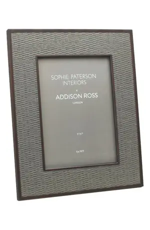 ADDISON ROSS LONDON X Sophie Paterson Rattan Picture Frame - Grey