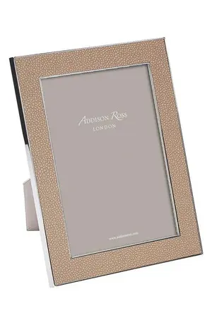 ADDISON ROSS LONDON Faux Shagreen Picture Frame - Beige