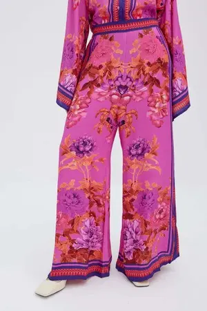 RAISHMA Alisa Viscose Trousers - Pink