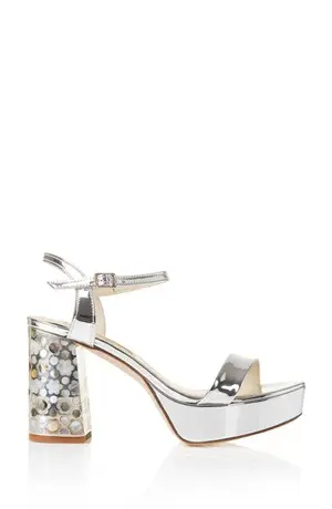 FREYA ROSE Glory Platform Sandal - Silver