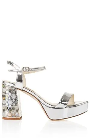FREYA ROSE Glory Platform Sandal - Silver
