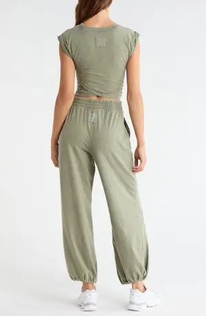 Free People Hot Shot Crossover T-shirt & Joggers Set - Terrain
