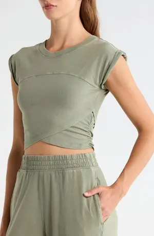 Free People Hot Shot Crossover T-shirt & Joggers Set - Terrain