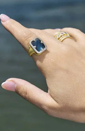 Freida Rothman Coastal Hue Cocktail Ring
