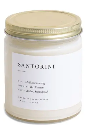 BROOKLYN CANDLE STUDIO Santorini Jar Candle - White