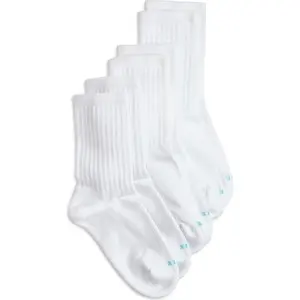 Hue Hue Air Cushion Assorted 3-Pack Crew Socks White Pack