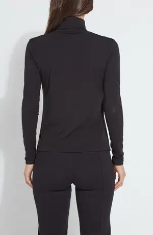 Lyssé Essentials Long Sleeve Turtleneck Top - Black