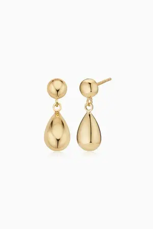 ORADINA 14k Drop Earrings - Yellow Gold