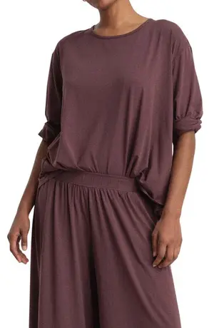 Universal Standard Soltea Lounge Top - Cassis