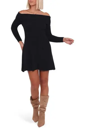 Off Shoulder Sweater Dresses