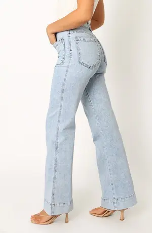 PETAL & PUP Nico High-rise Wide Leg Jeans