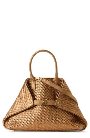 Akris Small Ai Woven Leather Shoulder Bag