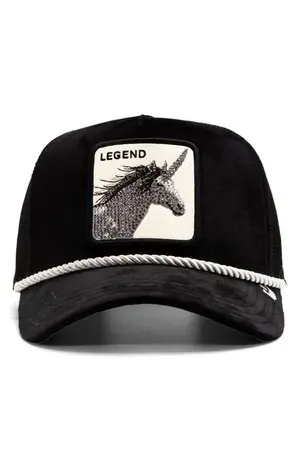 GOORIN BROS Legend Patch Satin Front Trucker Hat - Black
