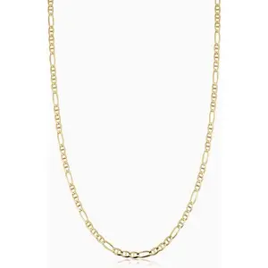 ORADINA 14k Gold Figarucci Chain Necklace - 14k Yellow Gold