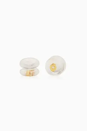 ORADINA 14k Gold Hold Me Tight Earring Backs - Yellow - Set Of 3 Pairs