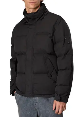 Rag & Bone Bubble Down Puffer Jacket - Jet Black