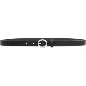 Rag & Bone Baby Audrey Leather Skinny Belt - Black