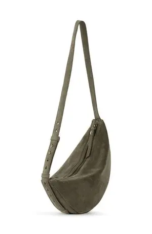 THE SAK Tess Large Crochet Sling Bag - Moss Suede