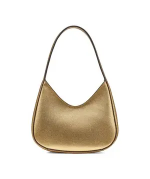 Karl Lagerfeld Paris Shoulder Bag With Top Handle - Metallic Gold