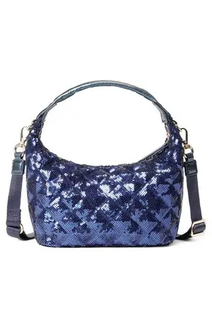 Mz Wallace Mini Metro Sequin Top Handle Bag
