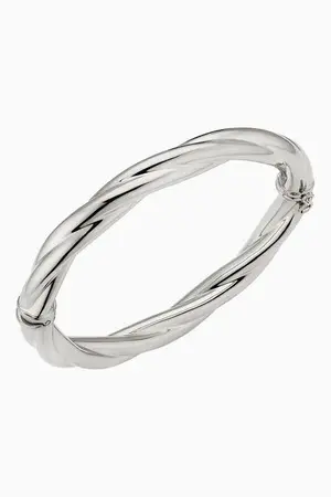 ORADINA 14k Gold Bangle - White Gold