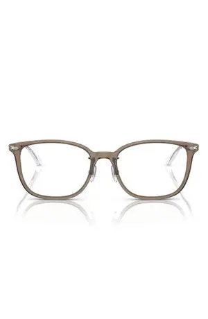 Ray-ban 52mm Pillow Eyeglasses - Transparent Grey
