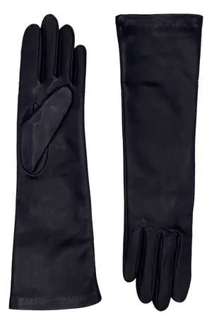 AGNELLE-Agnelle Midlength Leather Gloves