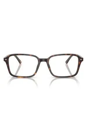 Ray-ban 54mm Square Frame Eyeglasses - Havana