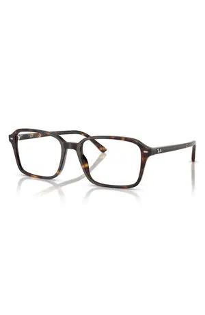 Ray-ban 54mm Square Frame Eyeglasses - Havana