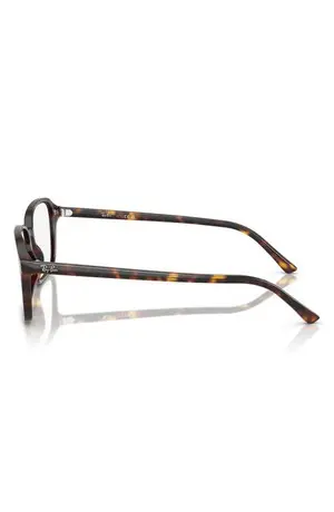Ray-ban 54mm Square Frame Eyeglasses - Havana