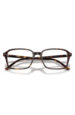 Ray-ban 54mm Square Frame Eyeglasses - Havana