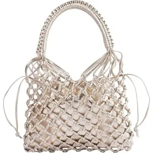 ADRIANA CASTRO Adriana Castro La Red Mini Mesh Bag Gold