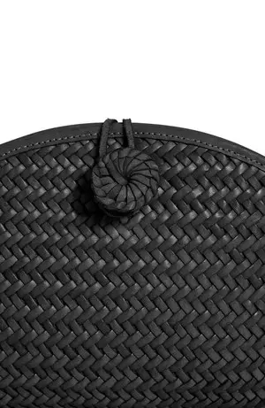 ADRIANA CASTRO La Barca Mini Handwoven Clutch - Black