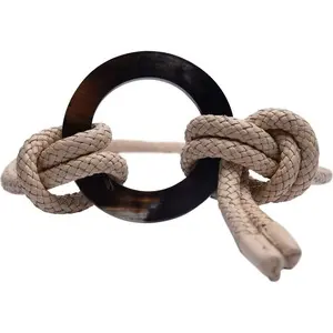 ADRIANA CASTRO Le Knot Leather Belt - Creme