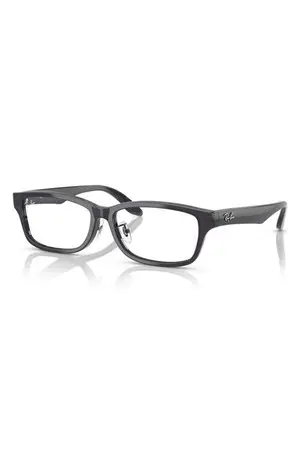 Ray-ban 57mm Rectangular Eyeglasses