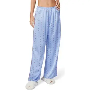 FLORENCE BY MILLS Bow Satin Pajama Pants - Windsurfer Ribbons