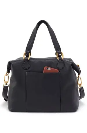 Hobo Harley Leather Satchel - Black