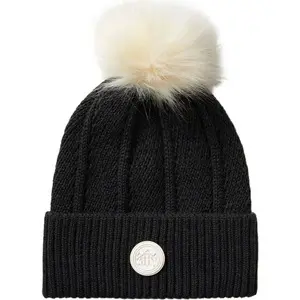 HEMLOCK HAT CO Willow Pom Baby Beanie - Black