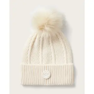 HEMLOCK HAT CO Hemlock Willow Pom Baby Beanie Chalk