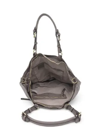 BOLSA NOVA Nora Patchwork Leather Tote - Mushroom