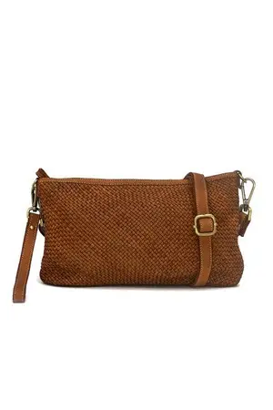 BOLSA NOVA Laura Woven Crossbody - Cognac
