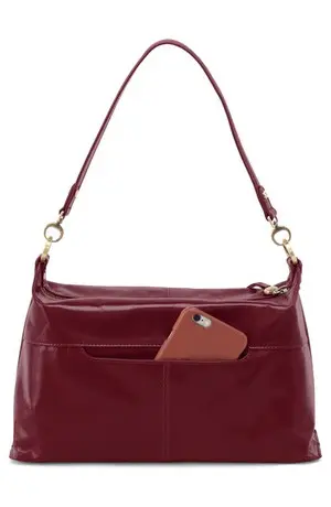 Hobo Avon Leather Shoulder Bag - Saddleberry