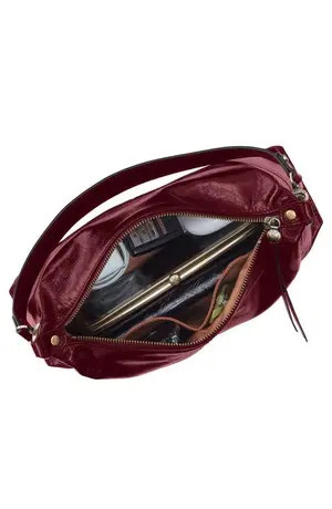 Hobo Avon Leather Shoulder Bag - Saddleberry