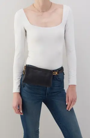 Hobo Slim Leather Belt Bag