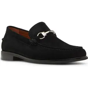 Steve Madden Alfio Bit Loafer - Black Suede