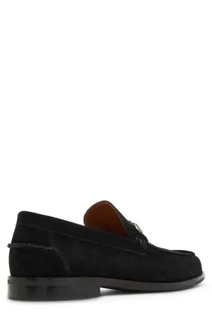 Steve Madden Alfio Bit Loafer - Black Suede